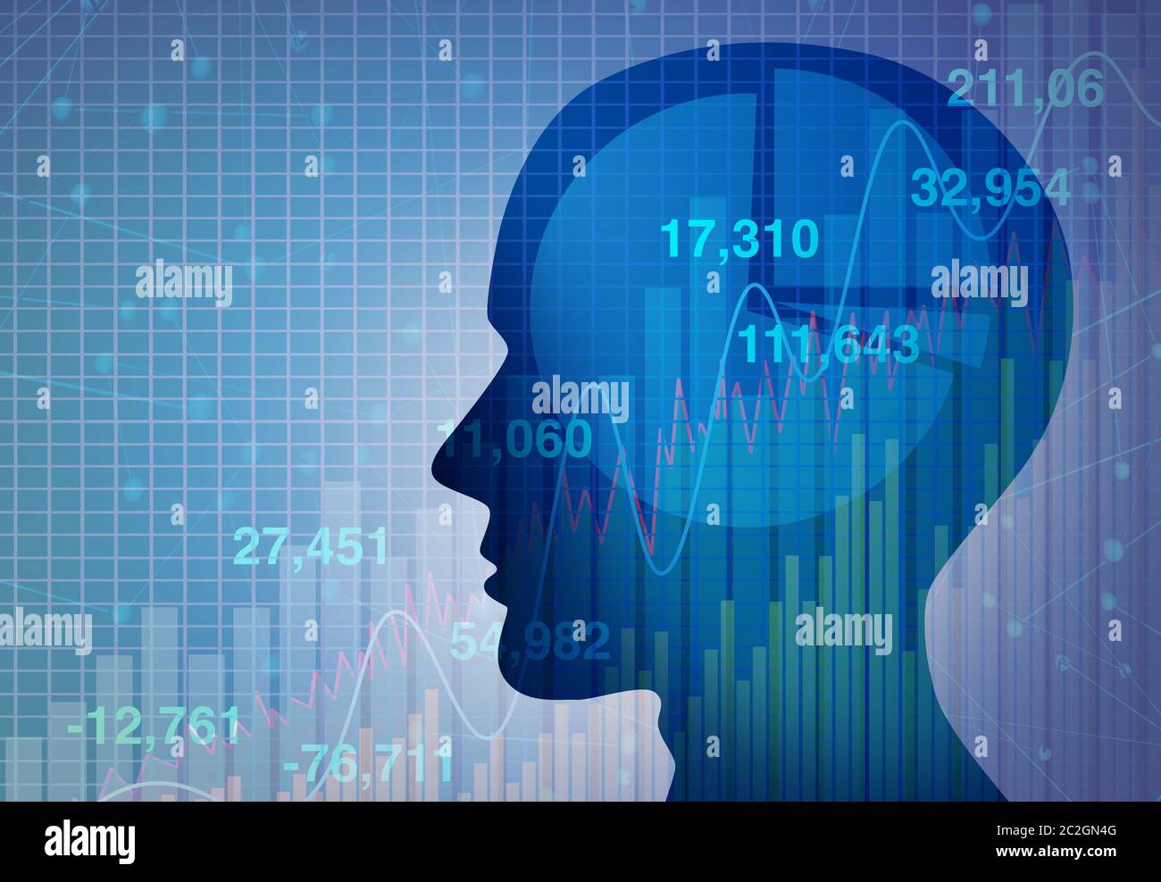 Financial success symbol and business growth in a 3D illustration style ...