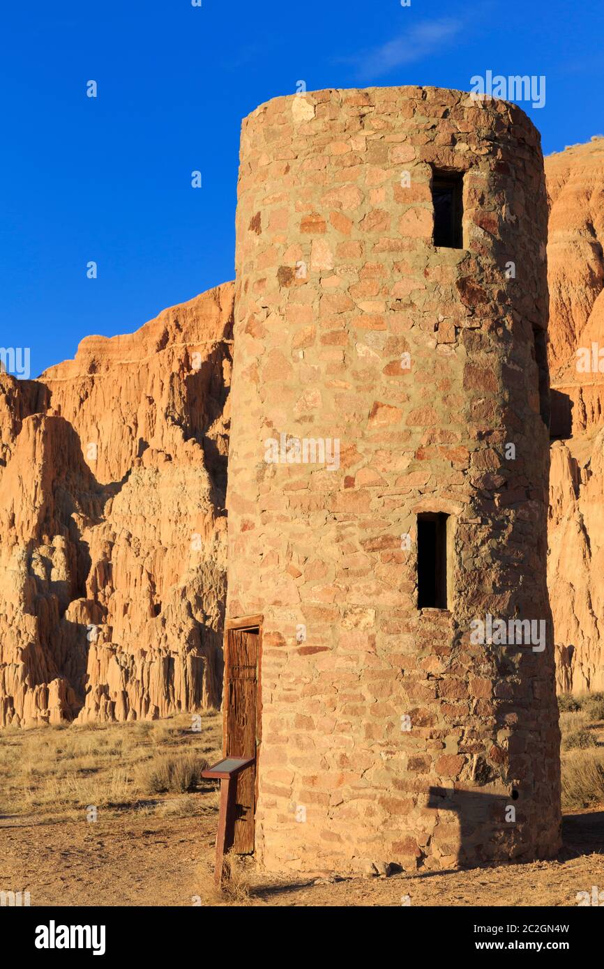 Water Tower, Cathedral Gorge State Park, Panaca, Nevada, USA Stock ...
