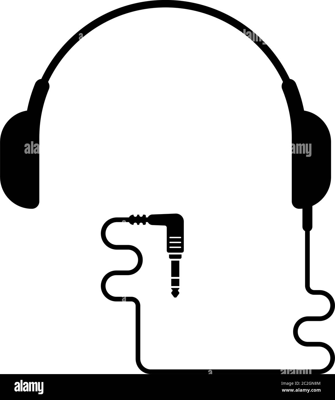 Headphone Icon Vector Art Illustration Stock Vector Image & Art - Alamy