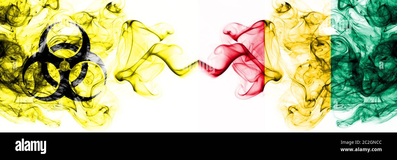 Guinea, Guinean Quarantine. Coronavirus COVID-19 lockdown. Smoky mystic ...