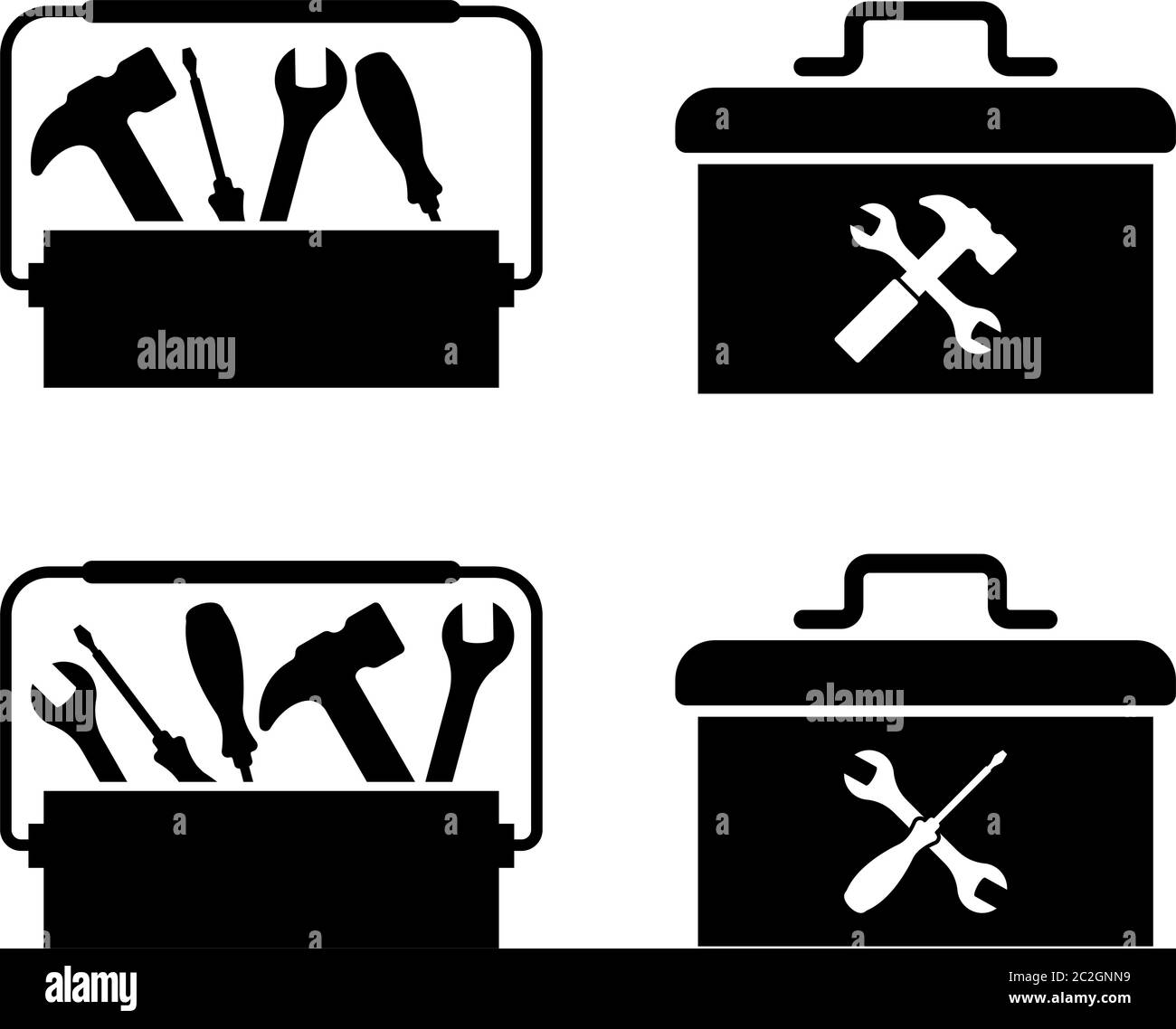 Toolbox Icon Vector Art Illustration Stock Vector Image & Art - Alamy