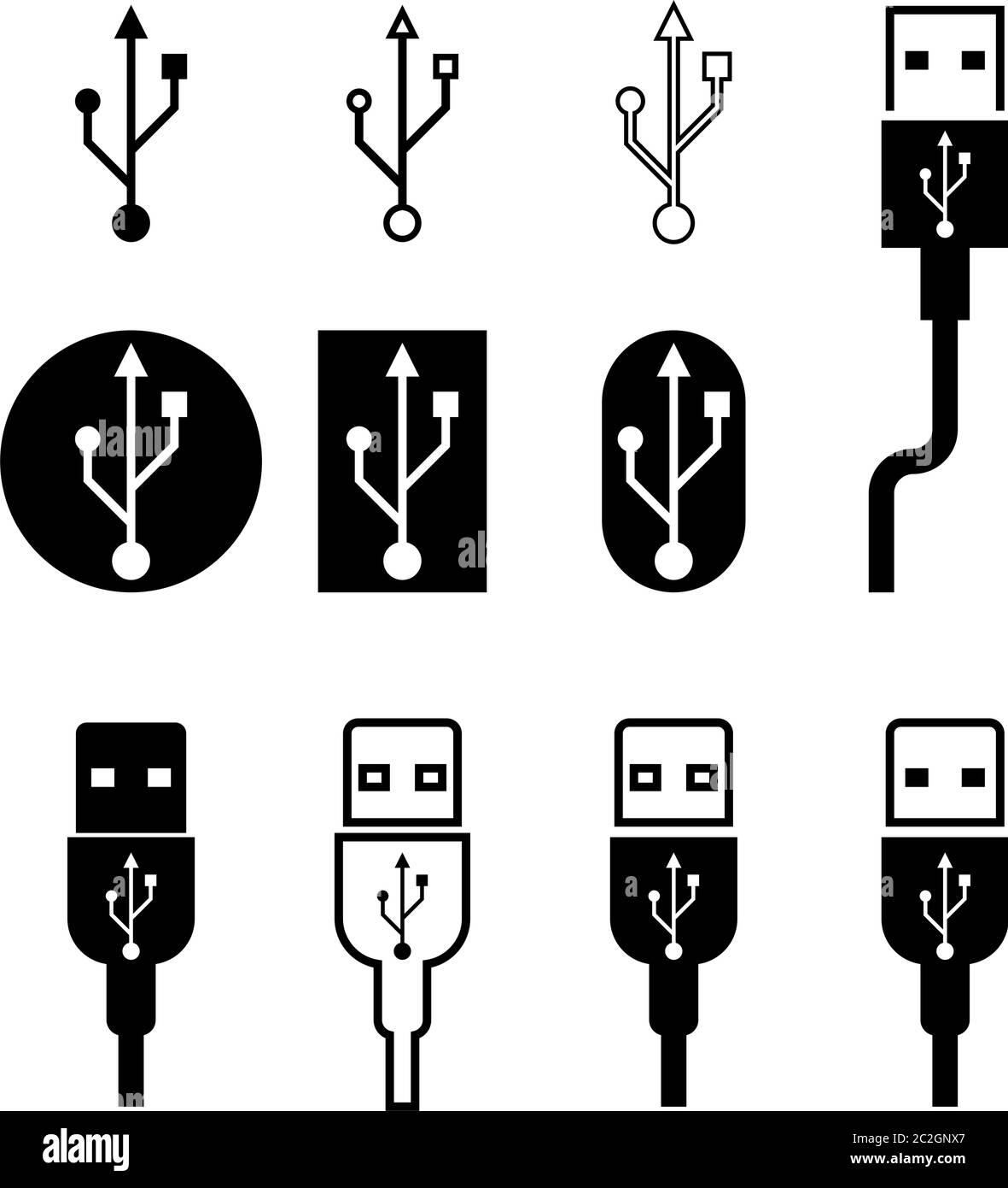Usb Icon Collection Vector Art Illustration Stock Vector Image & Art ... Usb Icon Collection Vector Art Illustration Stock Vector Image & Art ...