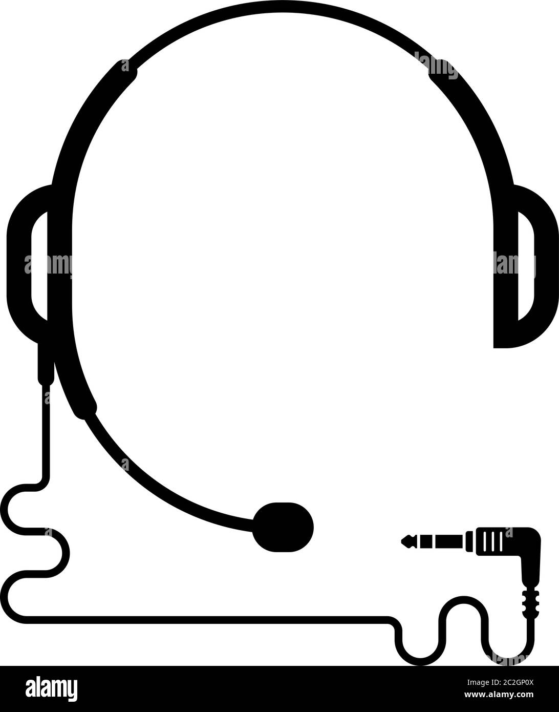 Headphone Icon Vector Art Illustration Stock Vector Image & Art - Alamy