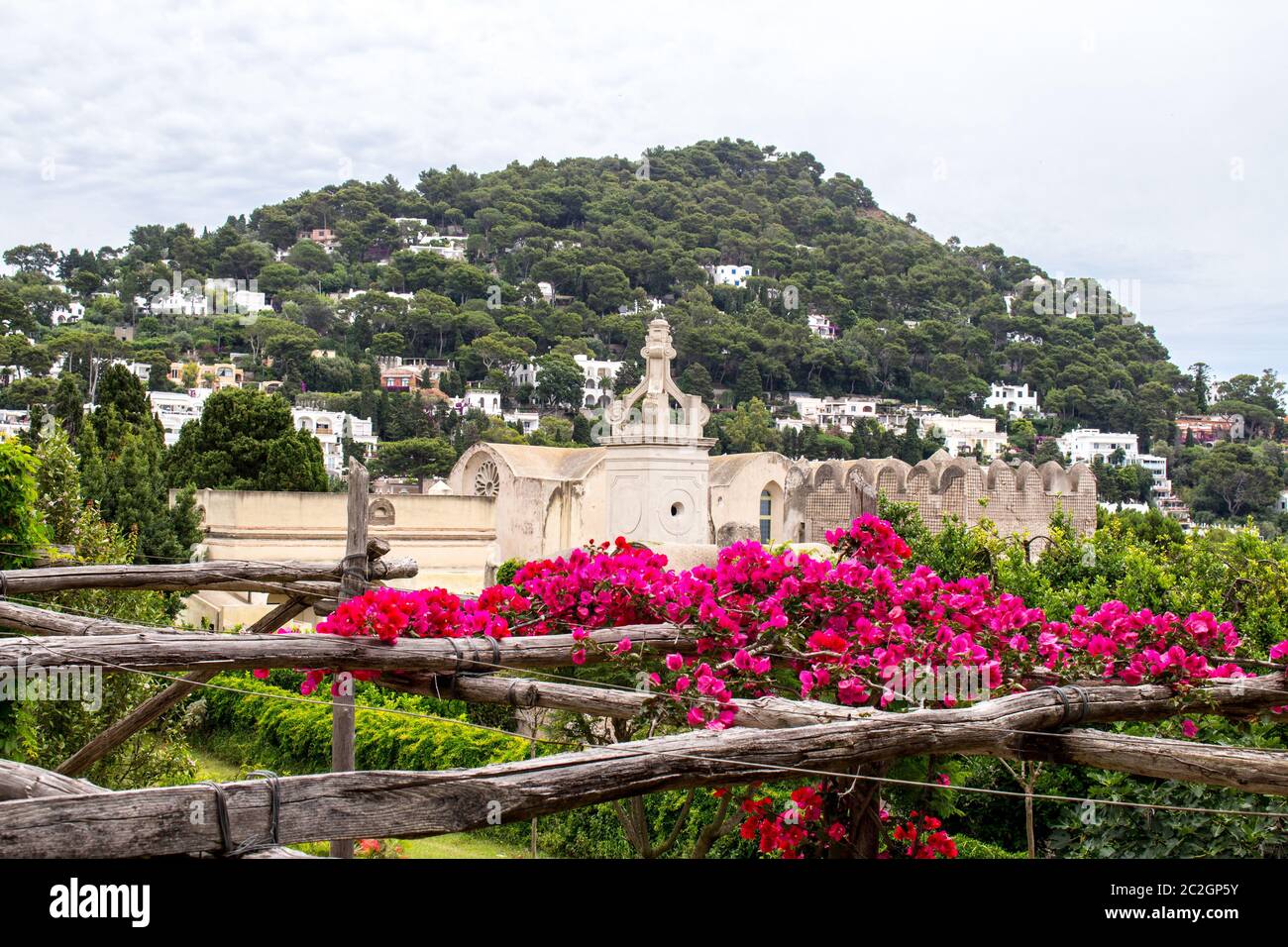 View of Giardini di Augusto in Capri, Italy Stock Photo - Alamy