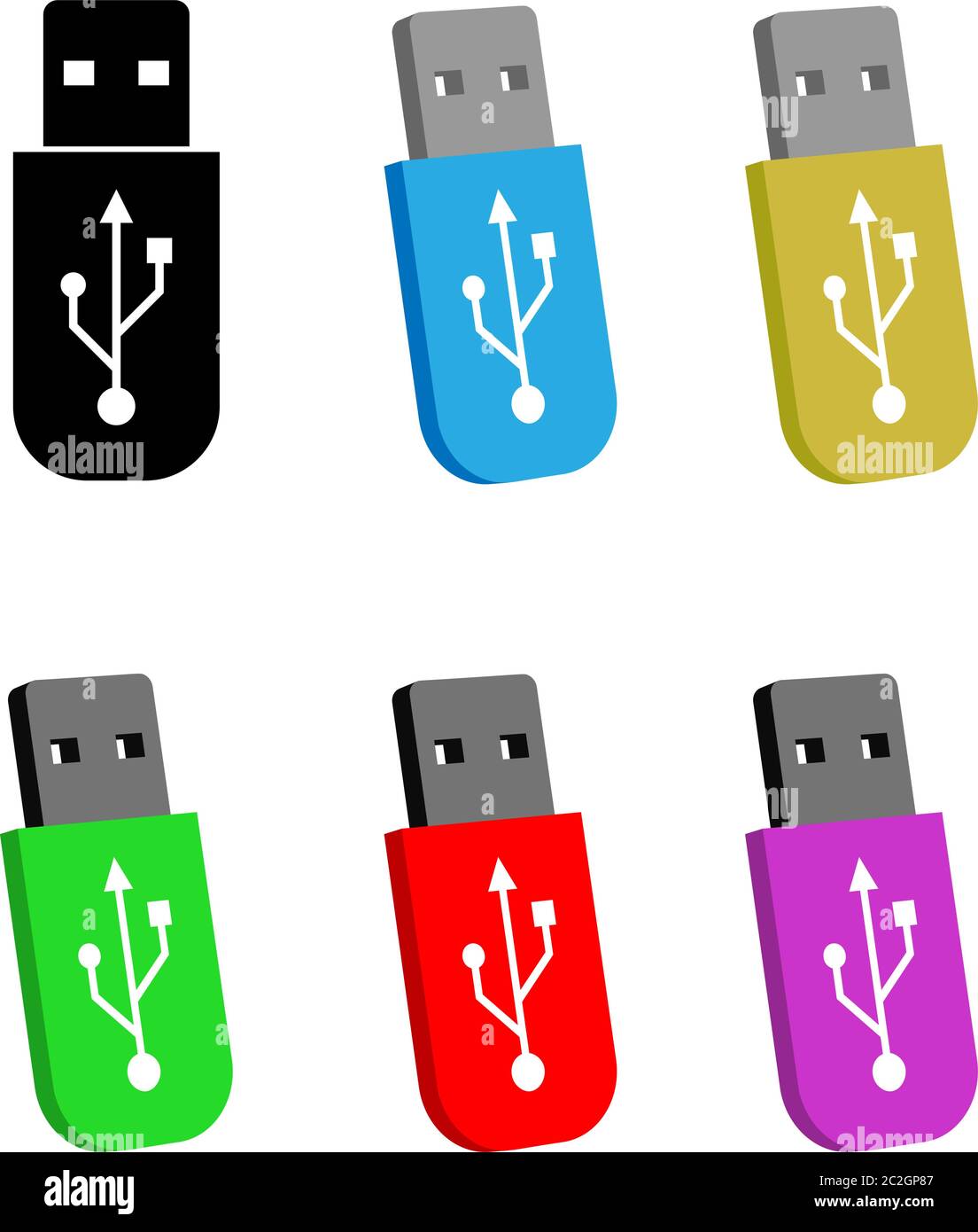 Clip art usb Stock Vector Images - Alamy