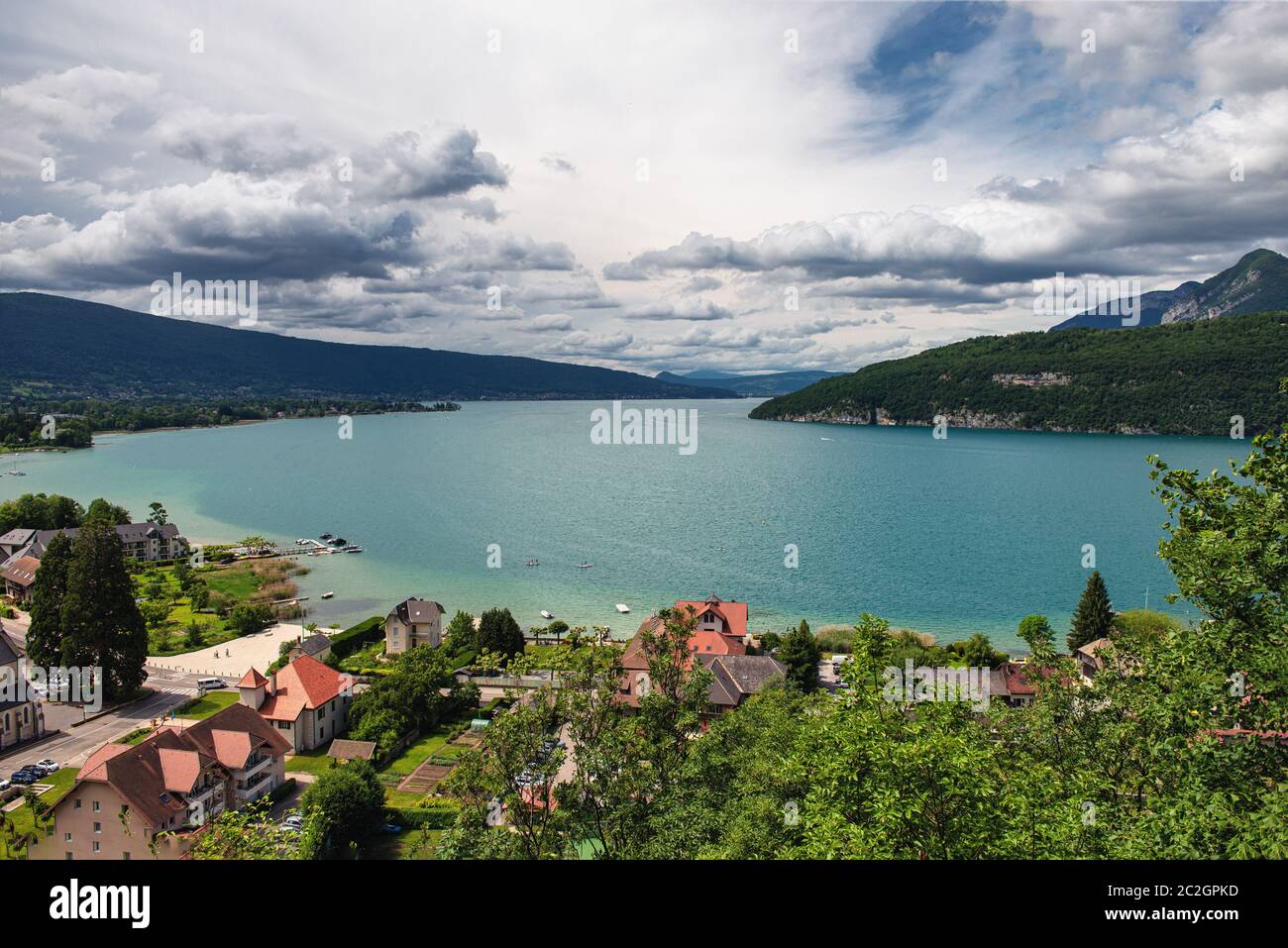 view of lake of Annecy, in the french Alps Stock Photo - Alamy