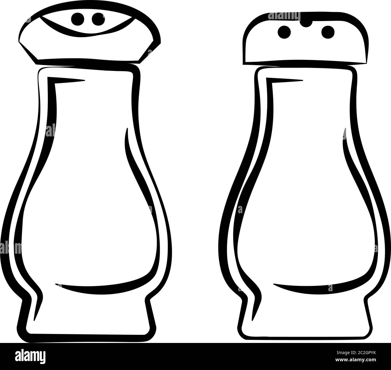 Salt And Pepper Shaker Vector Art Illustration Stock Vector Image & Art ...