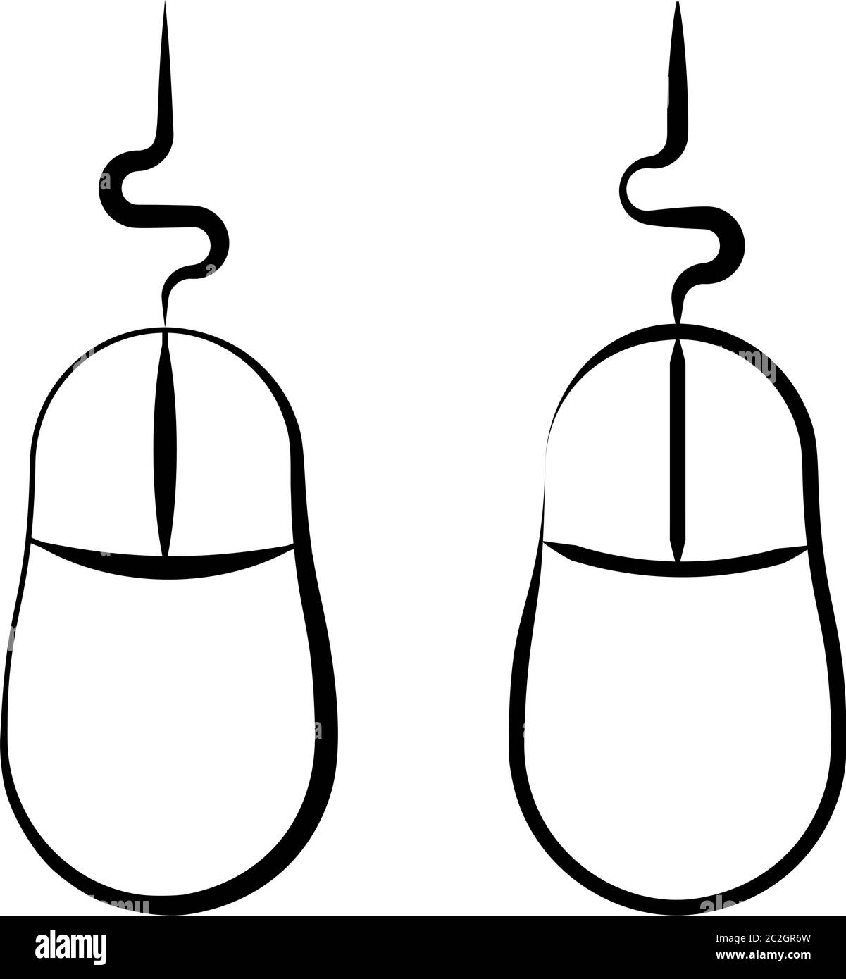 Computer Mouse Icon Vector Art Illustration Stock Vector Image & Art ...