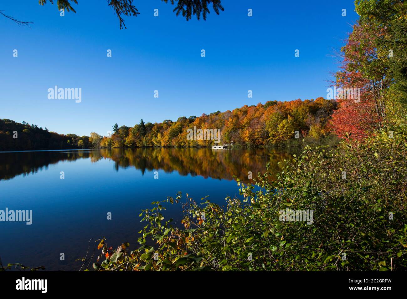 Parc national du Mont-Saint-Bruno in autumn Stock Photo - Alamy