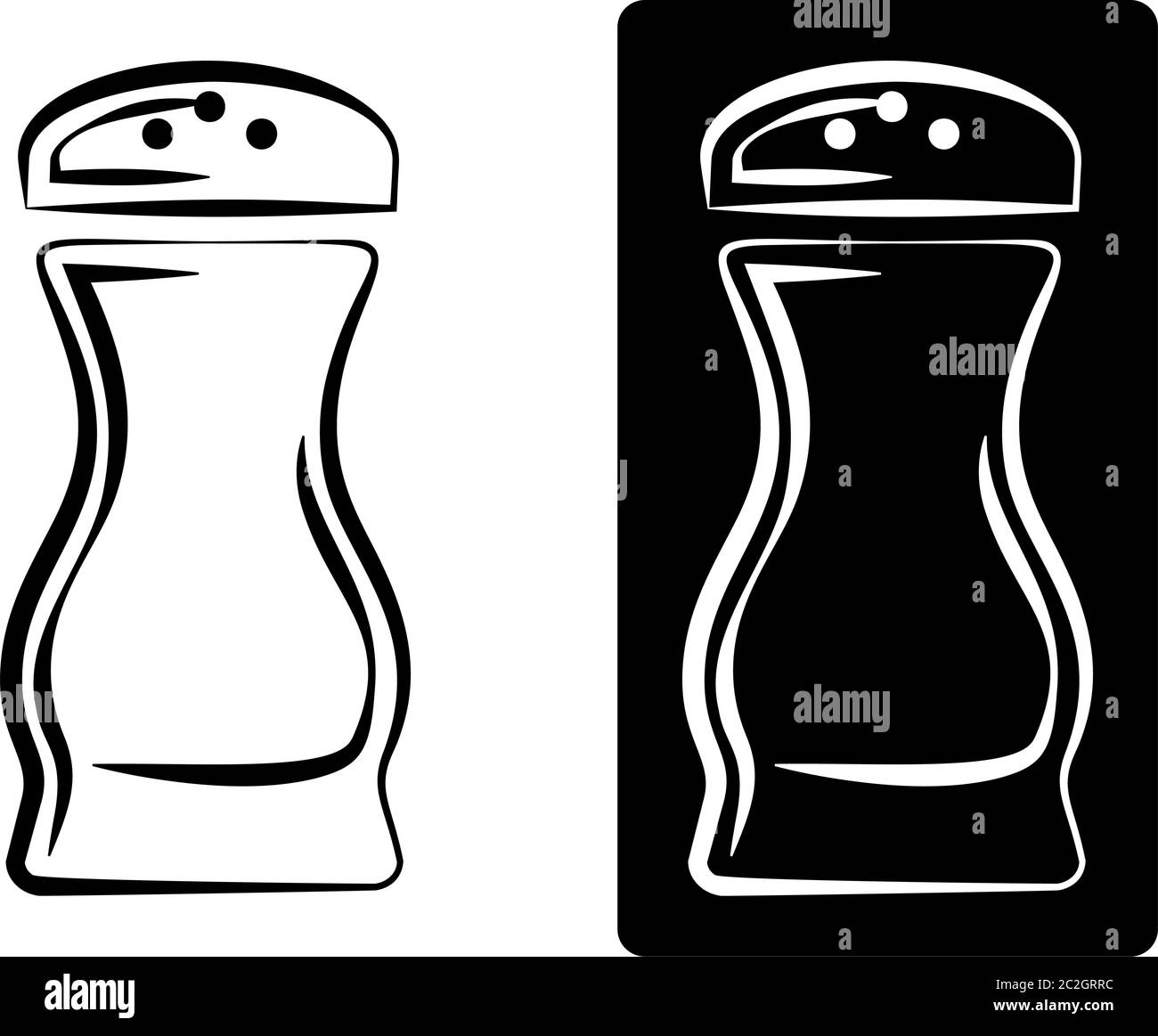 Salt And Pepper Shaker Vector Art Illustration Stock Vector Image & Art ...