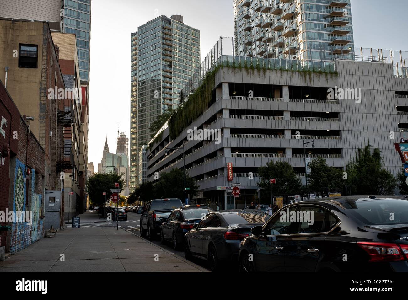 The buildings and street view of Long Island City Stock Photo - Alamy