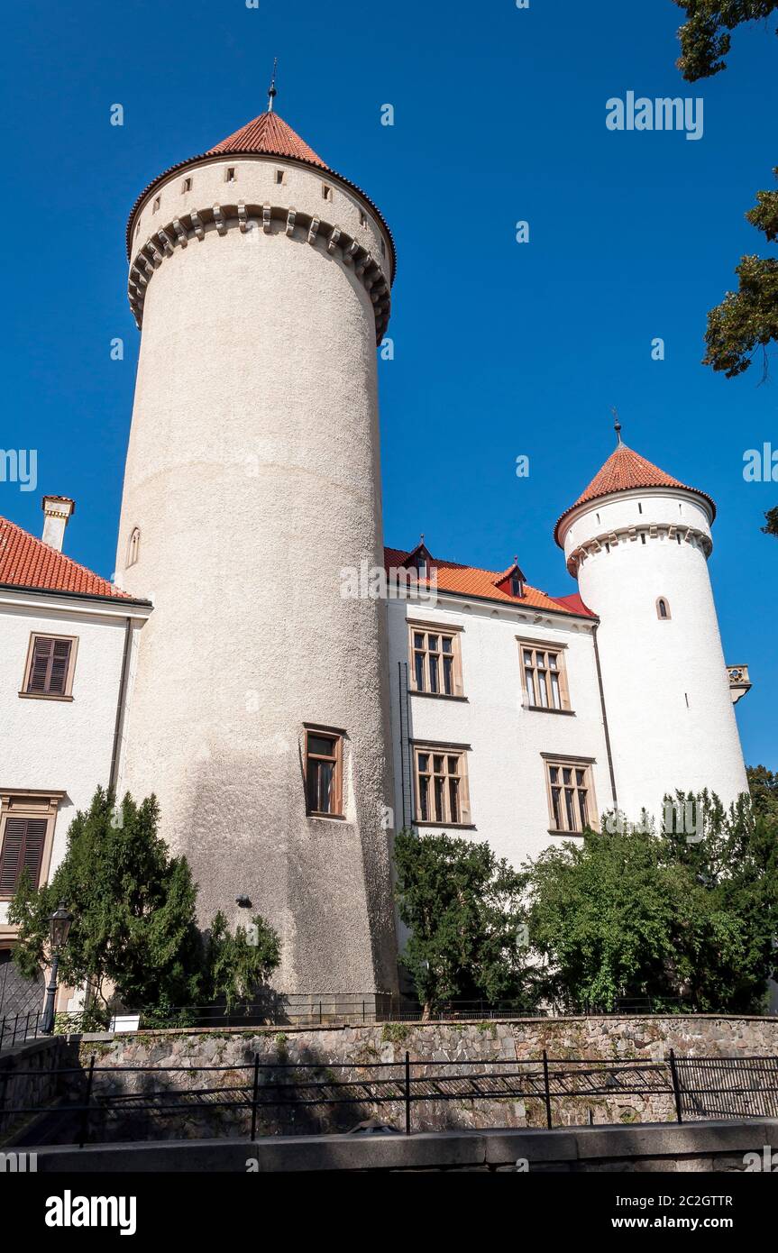 Historic Konopiste castle in Benosov, Czech Republic Stock Photo - Alamy