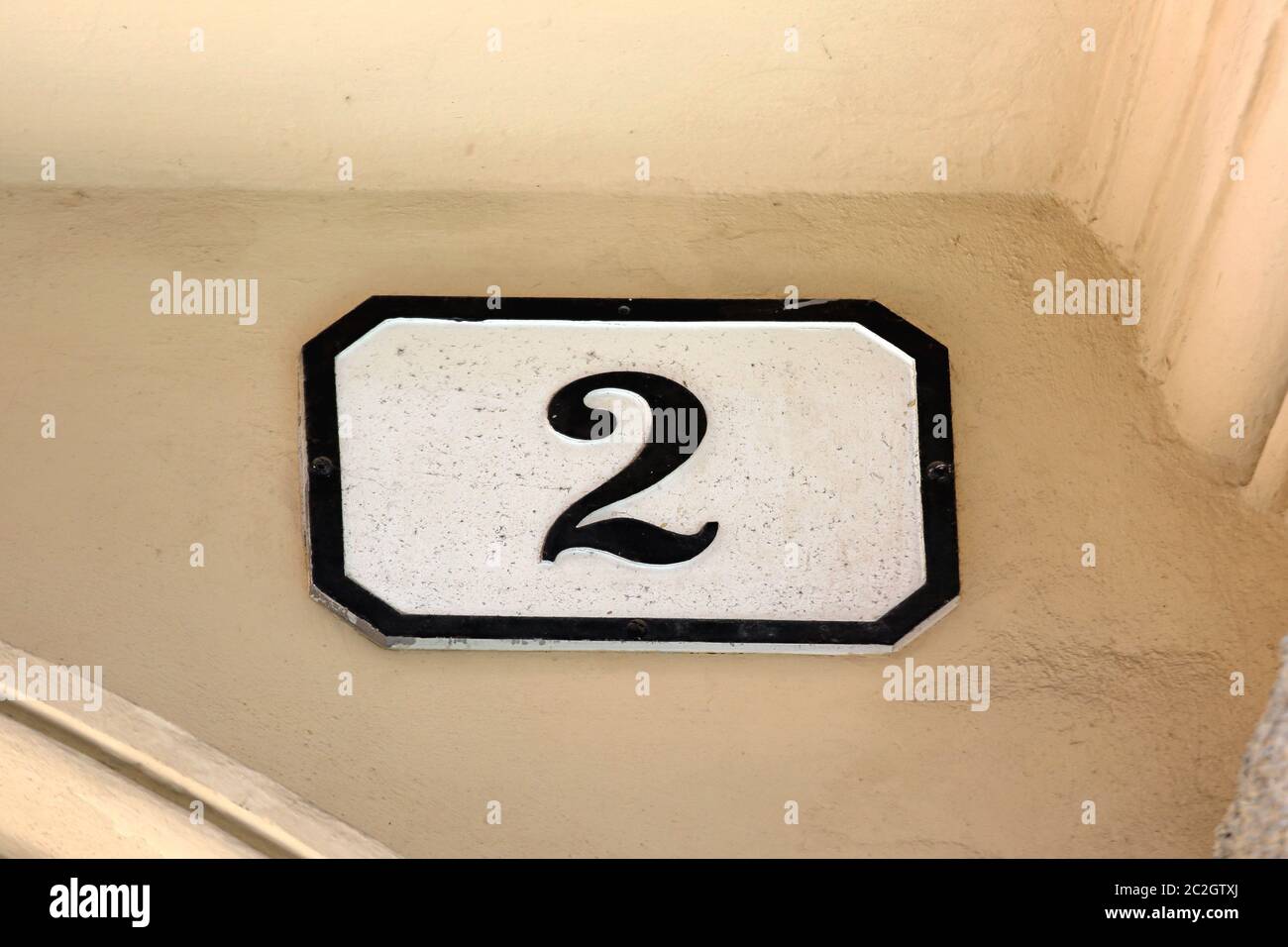 House Number Two at Building in Vienna Austria Stock Photo - Alamy