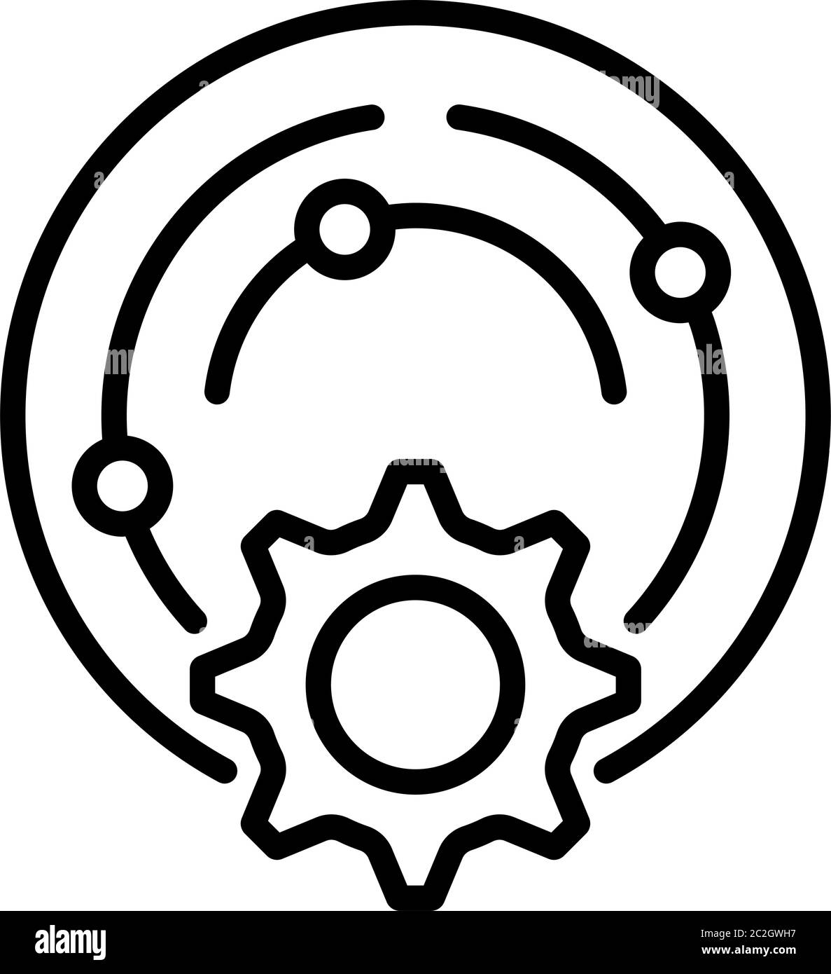 Setting Icon, Gear, User Preference Setting Vector Art Illustration Stock Vector Image & Art - Alamy