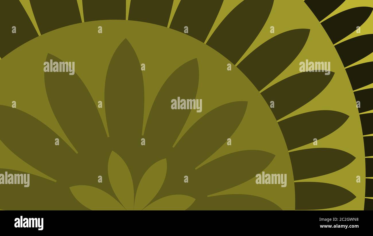 Colorful abstract background with flowers and circular petals Stock ...