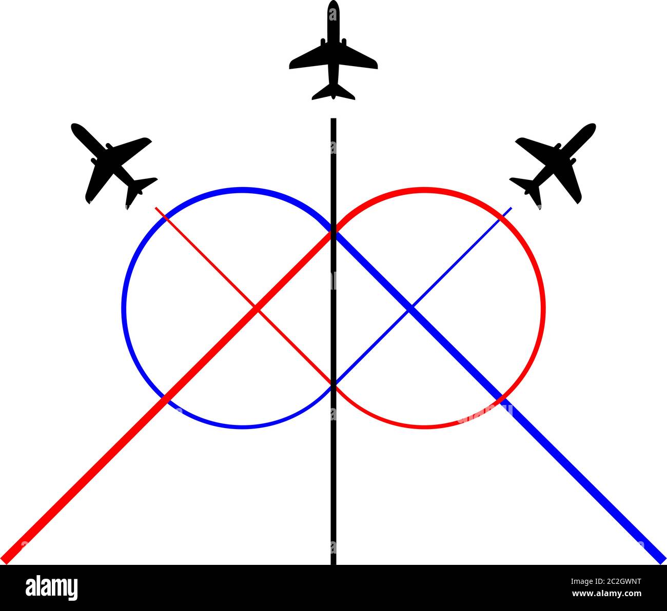 Airplane Flying Formation, Air Show Display, The Disciplined Flight ...