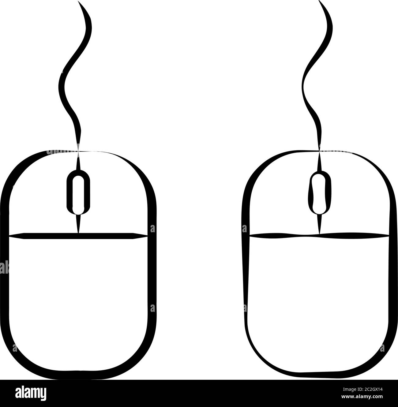 Computer Mouse Icon Vector Art Illustration Stock Vector Image & Art ...