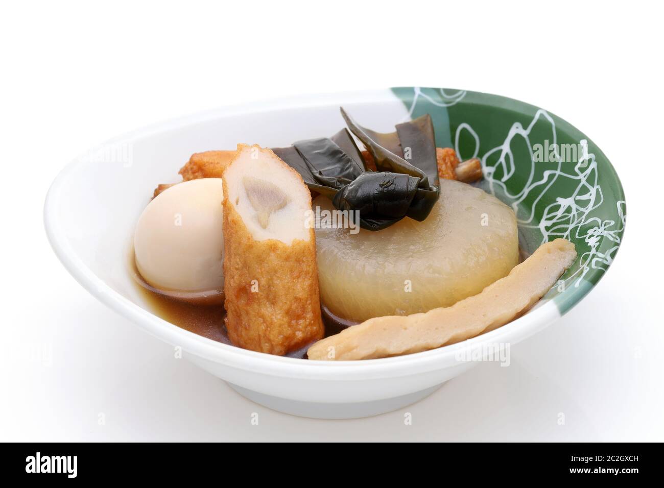 Japanese food, Oden in a bowl on white background Stock Photo - Alamy
