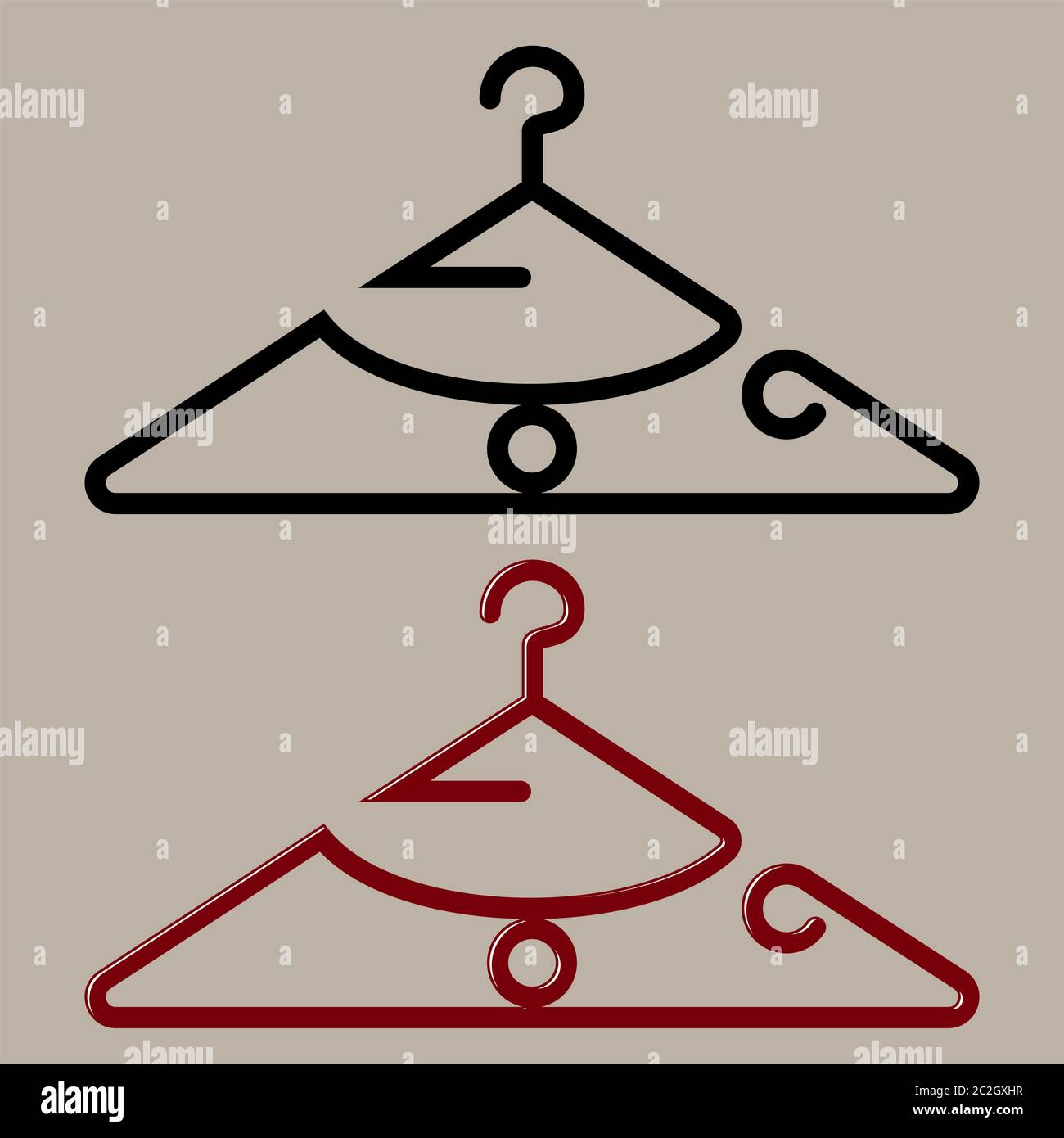 Innovative Cloth Hanger Design, Creative Artistic Vector Art ...