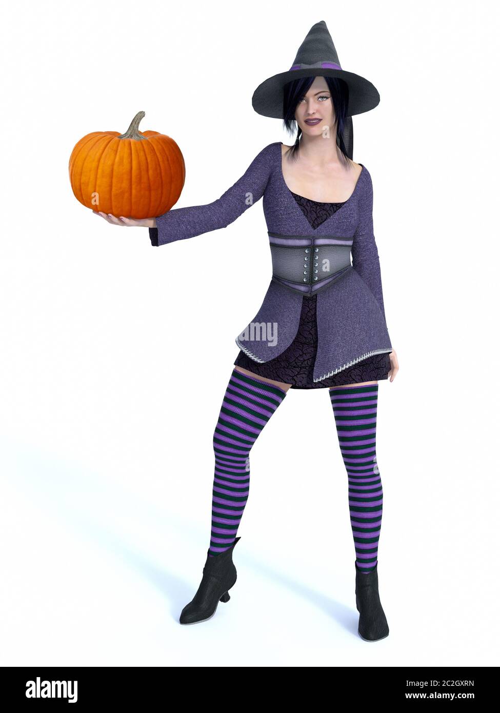 Witch illustration pinup hi-res stock photography and images - Alamy