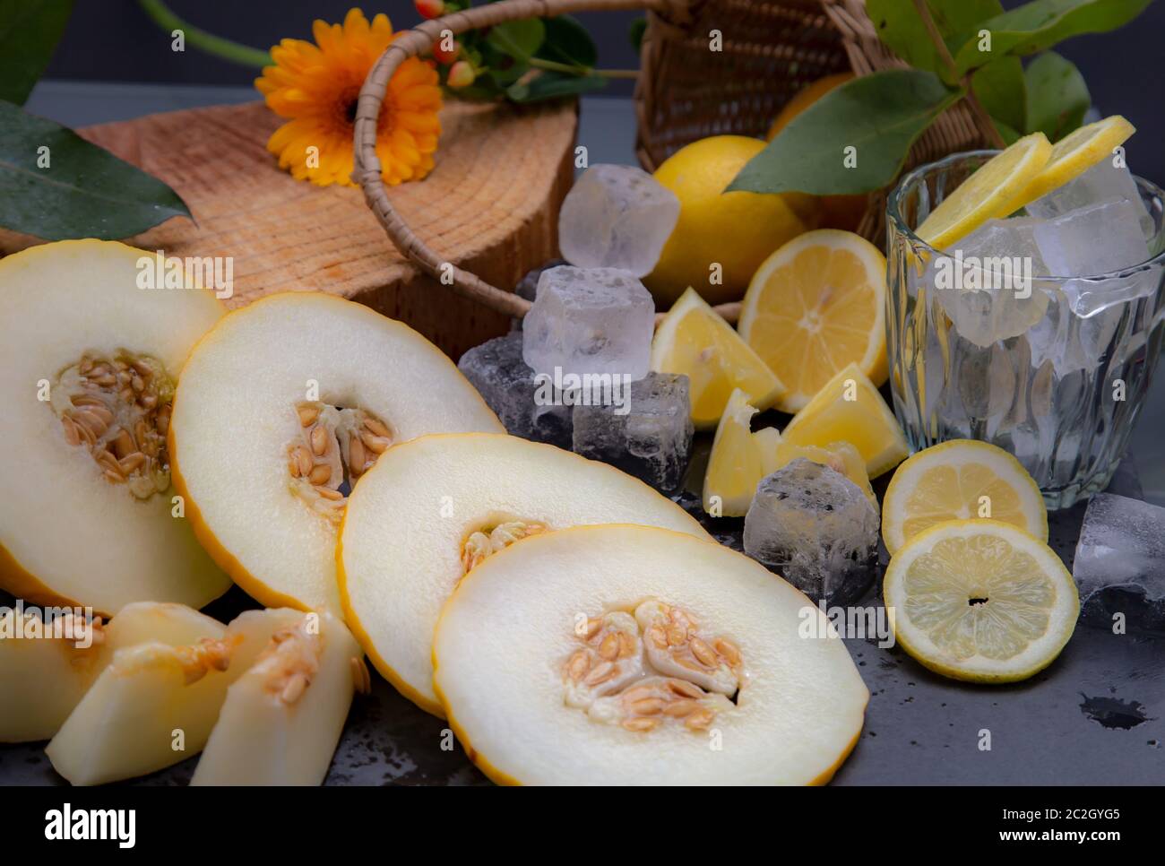 Lemon melon hi-res stock photography and images - Alamy