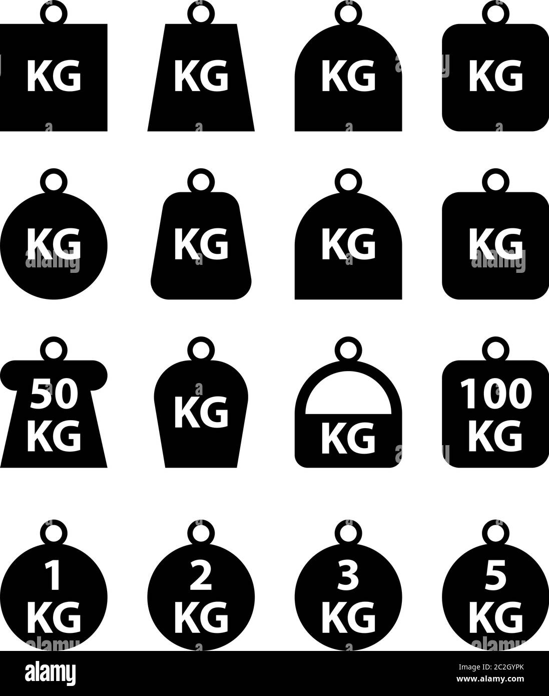 Kg Weight Symbol Vector Art Illustration Stock Vector Image & Art - Alamy