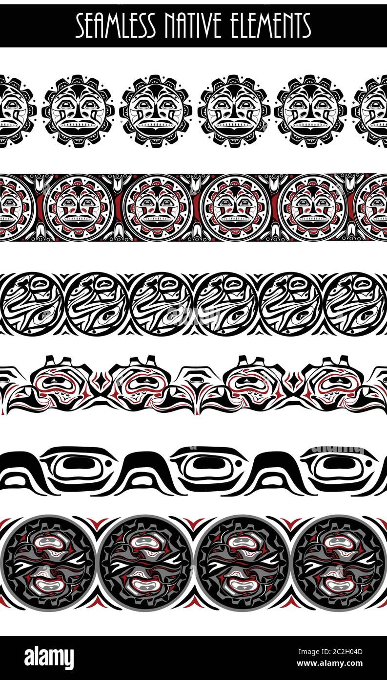 abstract background native north american set Stock Vector Image & Art ...