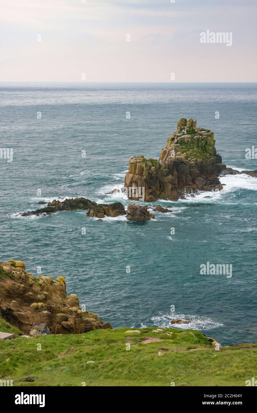 cornwall rough coast Stock Photo - Alamy