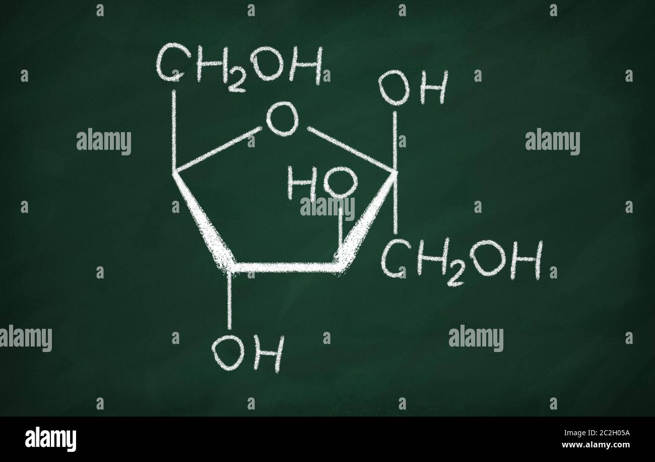 Structural model of Fructose Stock Photo - Alamy