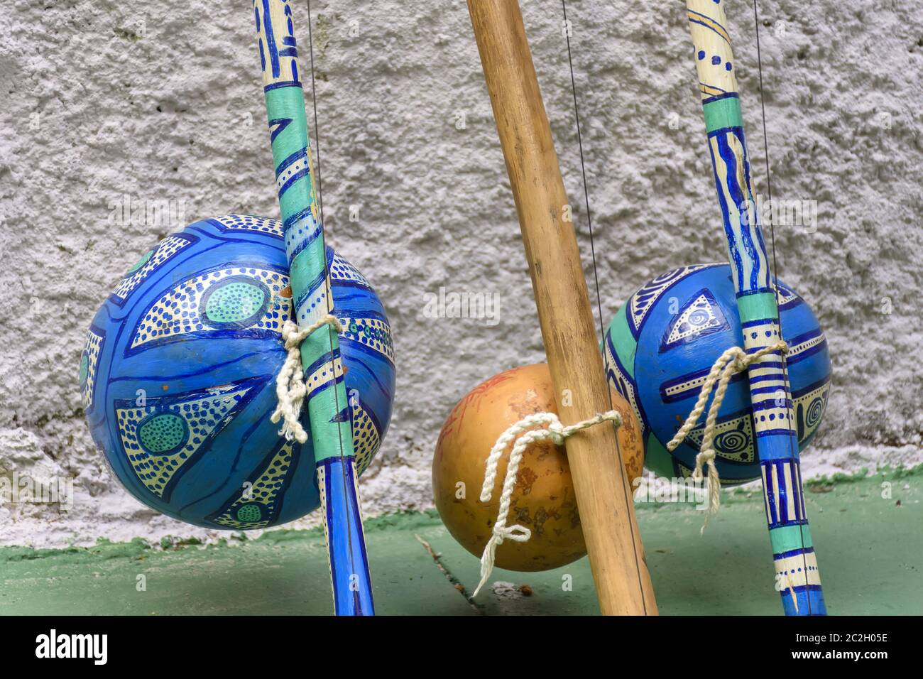Brazilian musical instrument called berimbau Stock Photo - Alamy