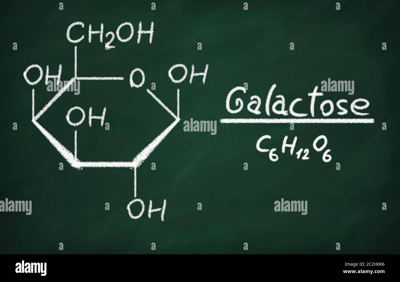 Structural model of Galactose Stock Photo - Alamy