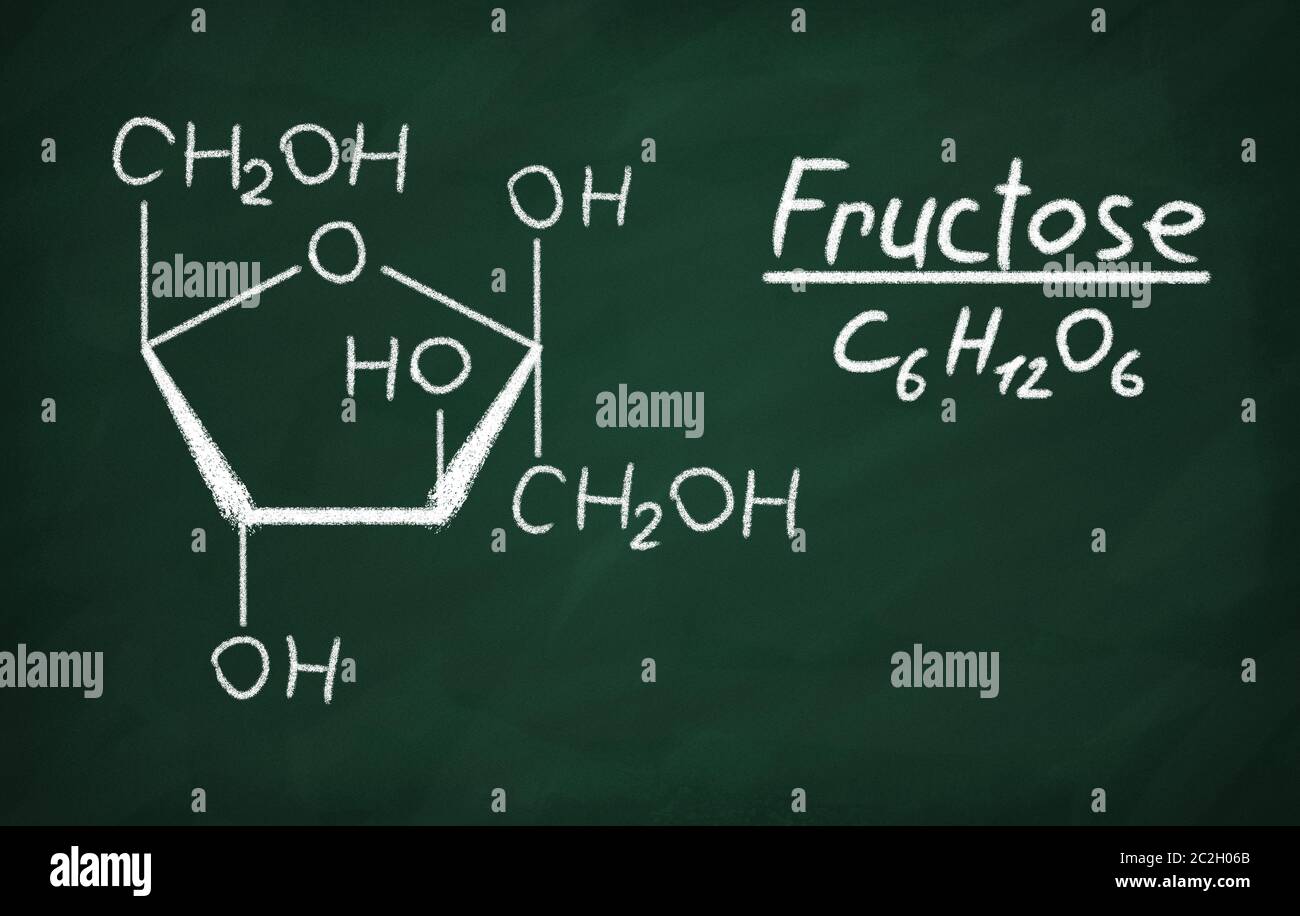 Structural model of Fructose Stock Photo - Alamy