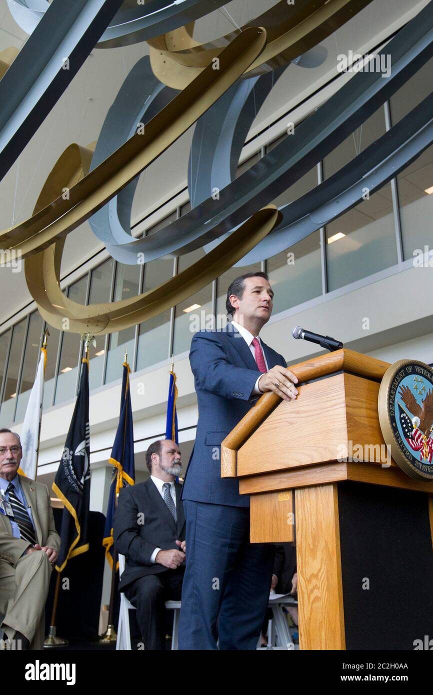 U.S. Sen. Ted Cruz delivers the keynote speech at the grand opening of ...