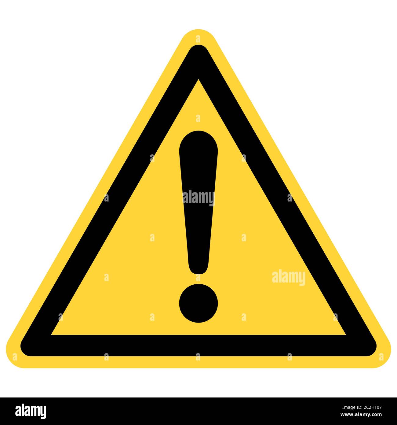 Exclamation mark and danger sign Stock Photo - Alamy