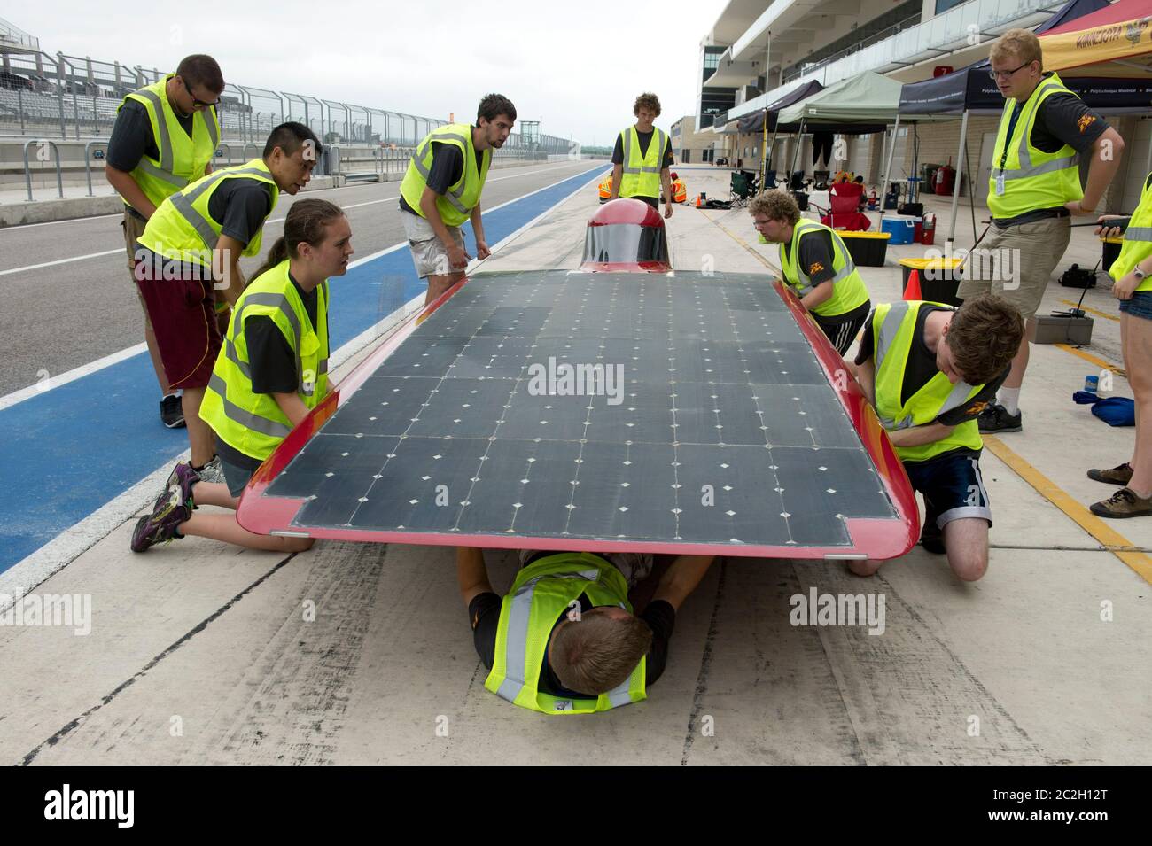 Austin, Texas USA, July 18 , 2014: University of Minnesota team members ...