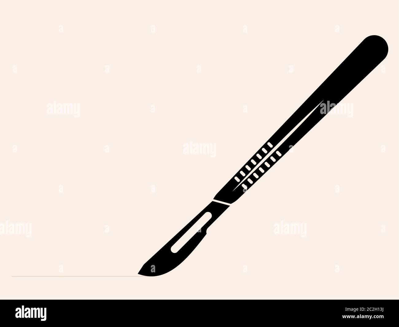 Surgical Scalpel Icon Design Vector Art Illustration Stock Vector Image ...