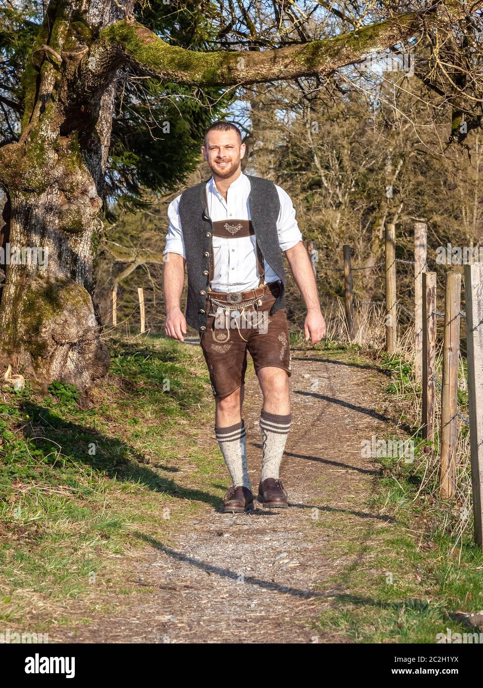 bavarian traditional man outdoors Stock Photo - Alamy