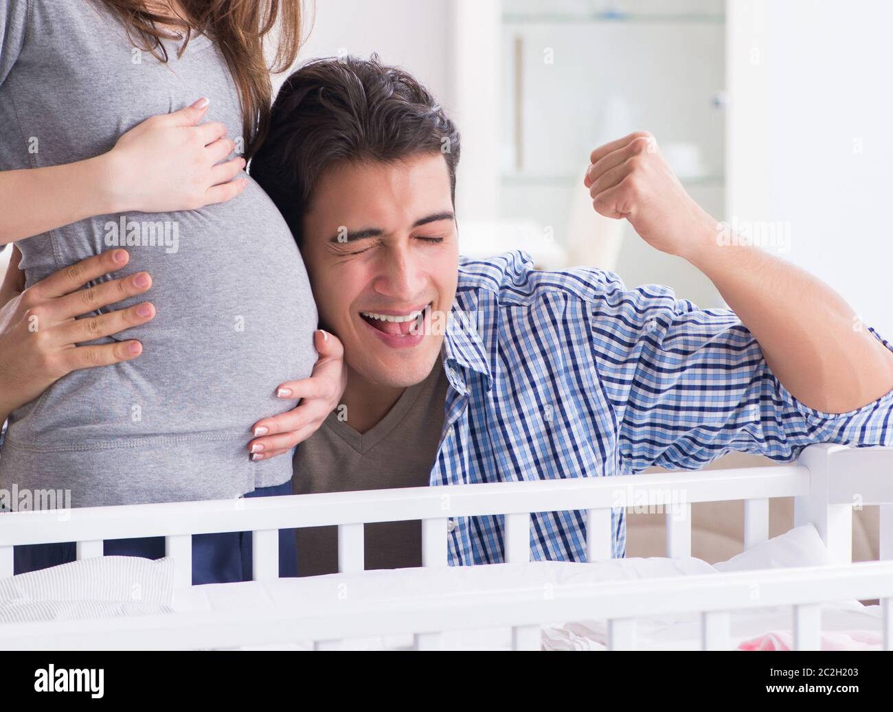 Young pregnant mother little son hi-res stock photography and images ...
