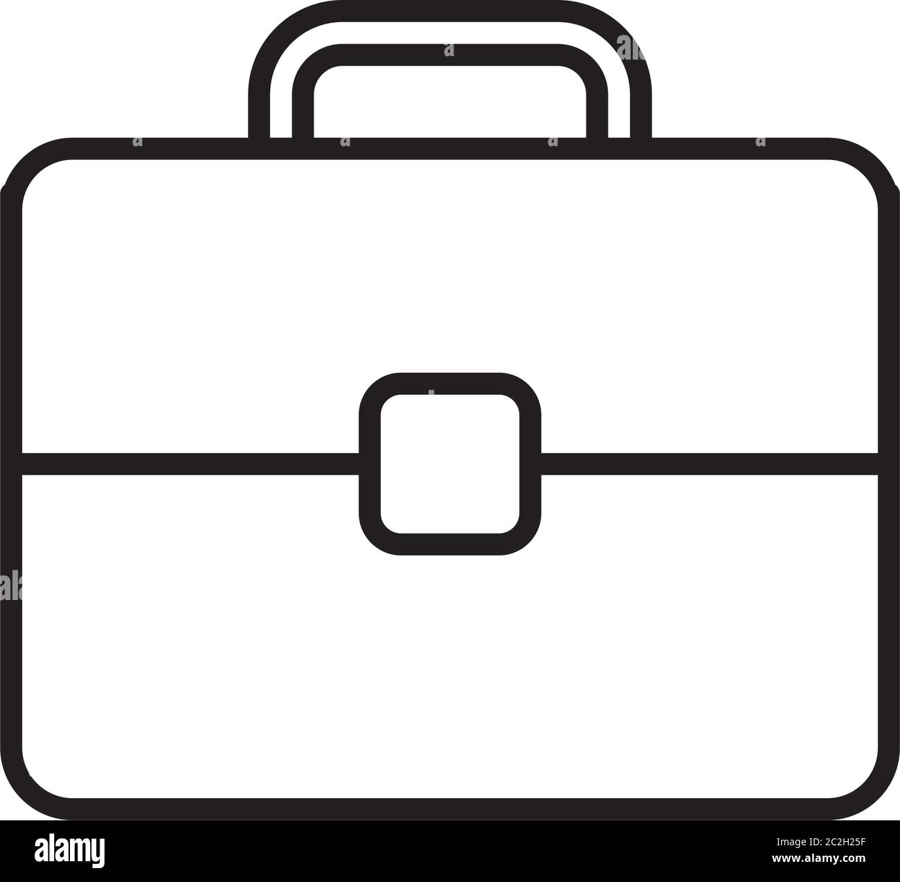 business portfolio icon over white background, line style, vector ...