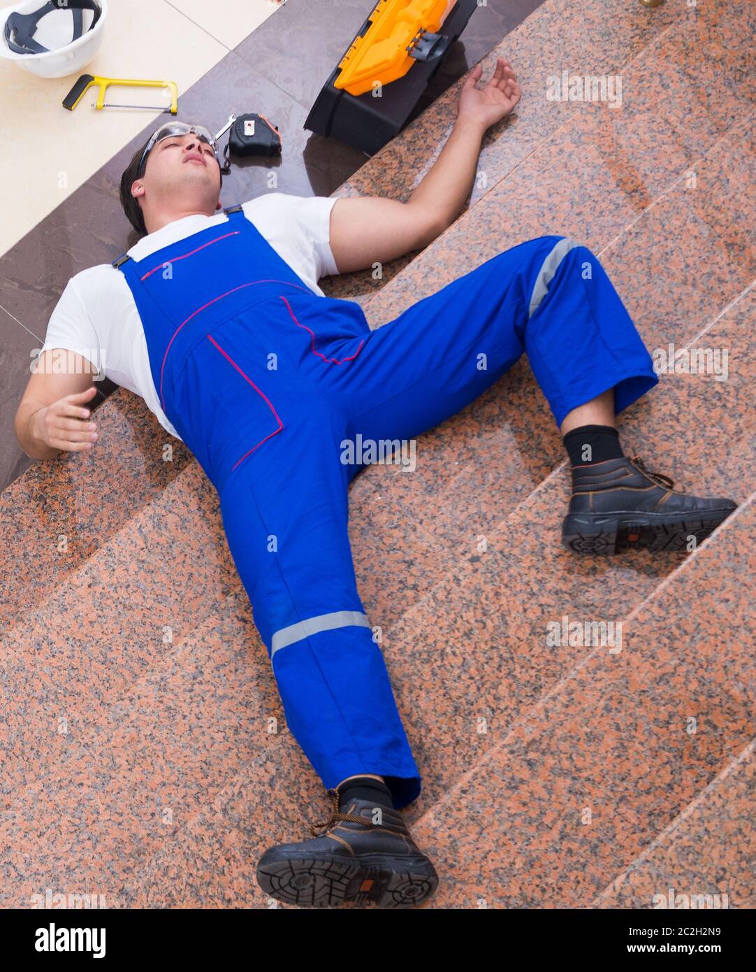 Dead contractor worker felling hi-res stock photography and images - Alamy