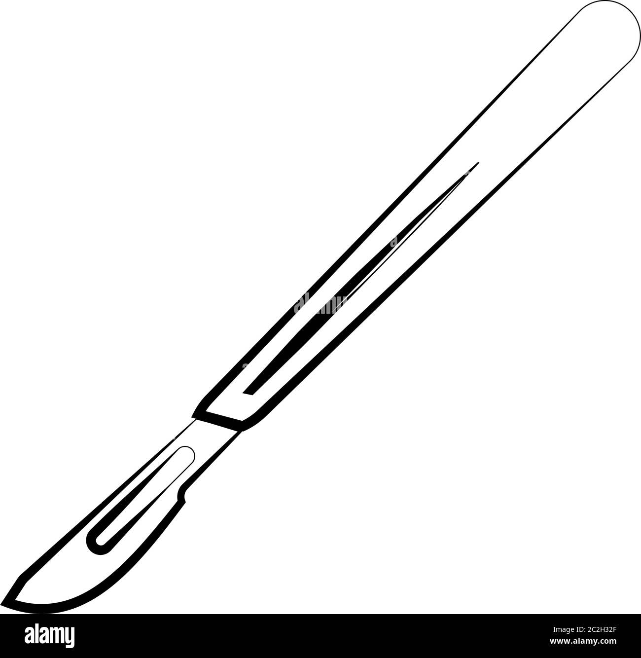 Surgical Scalpel Icon Design Vector Art Illustration Stock Vector Image ...