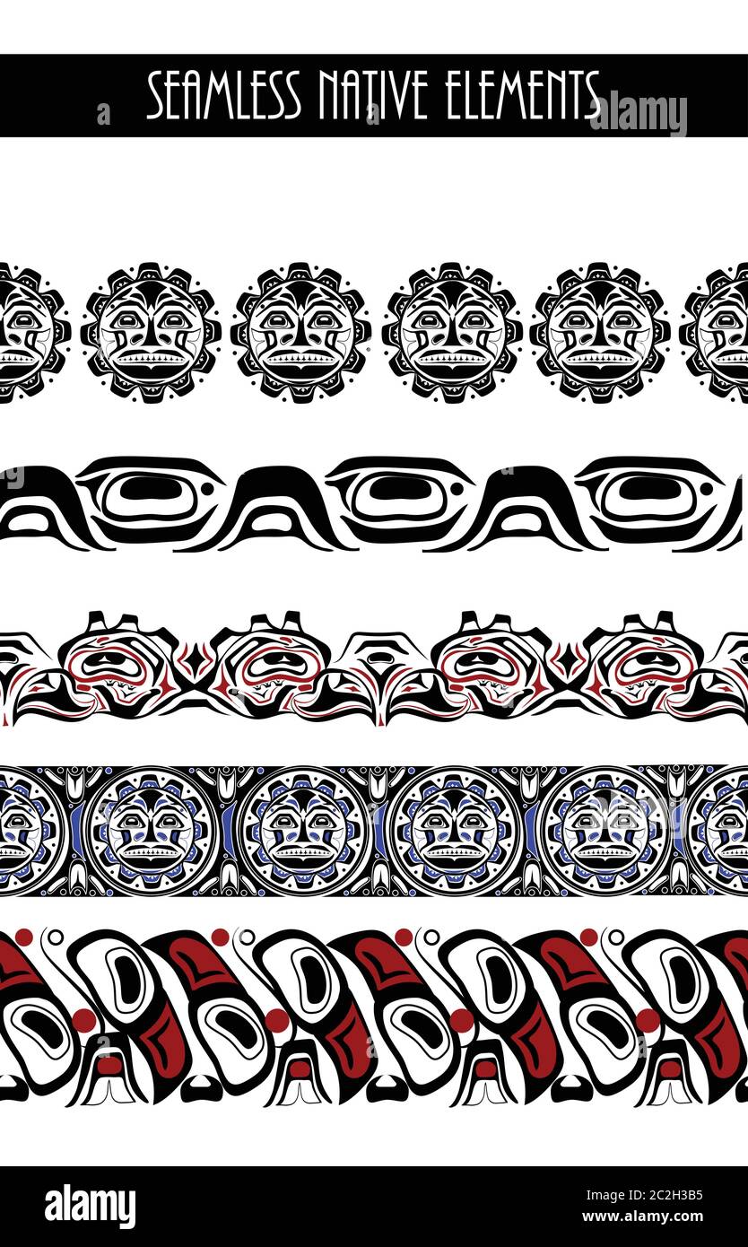 abstract background native north american set Stock Vector Image & Art ...