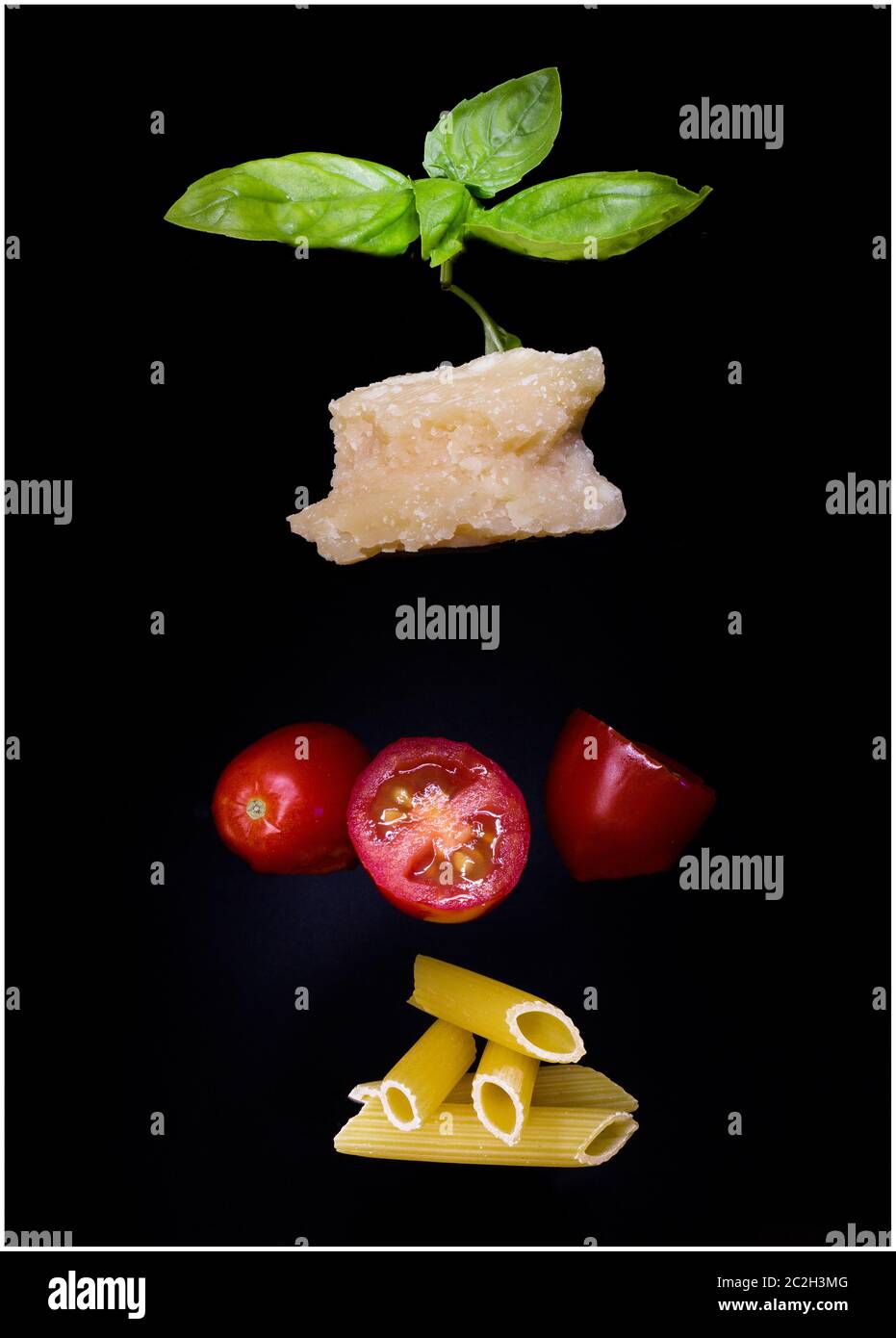 Food sectioned and photographed Stock Photo - Alamy