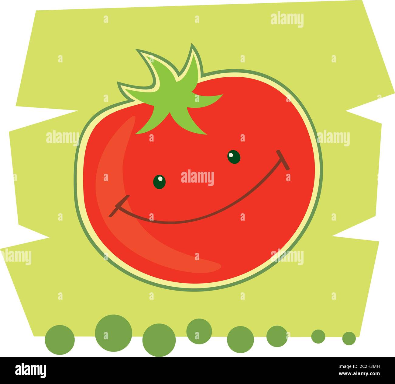 Happy red tomato illustration hi-res stock photography and images - Alamy