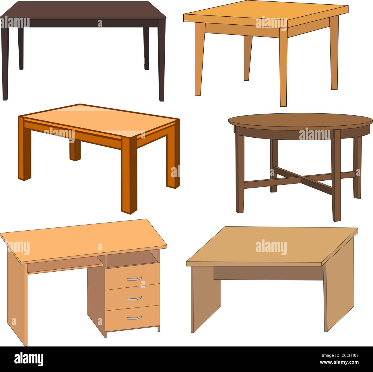 collection tables, isolated Stock Vector Image & Art - Alamy