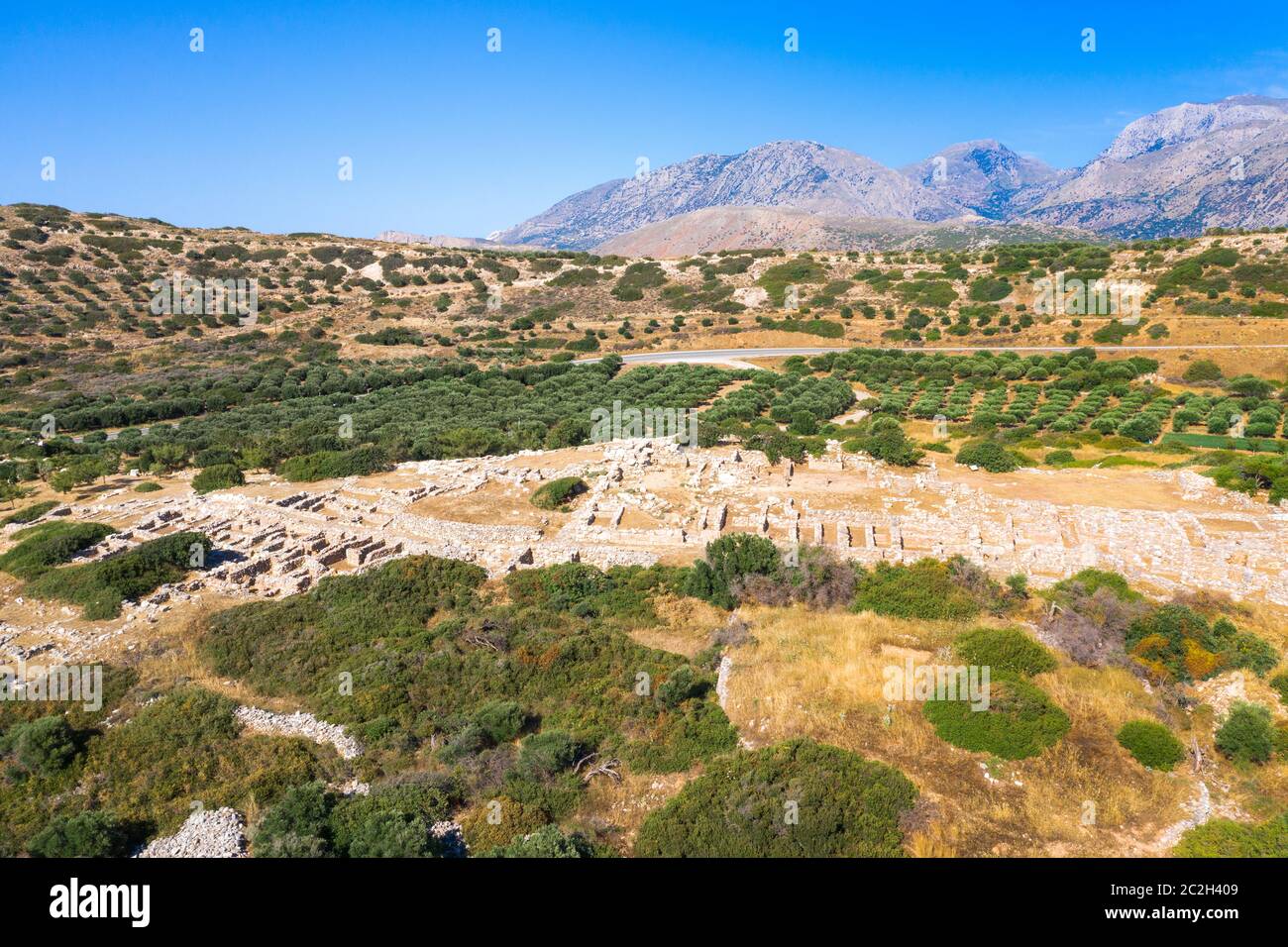 Ruins of the ancient Minoan settlement Gournia, Crete, Greece Stock ...