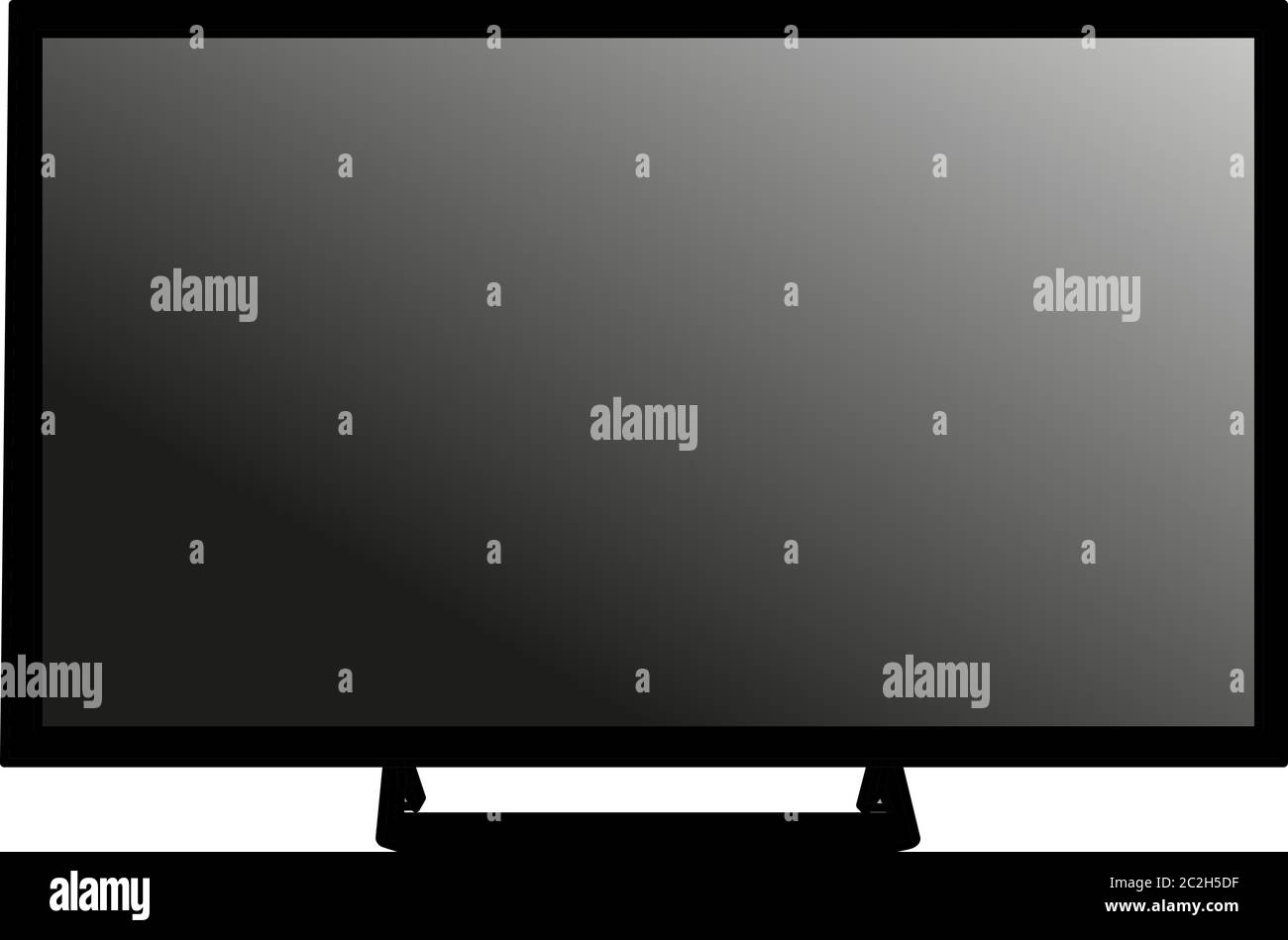 tv on white background Stock Vector Image & Art - Alamy