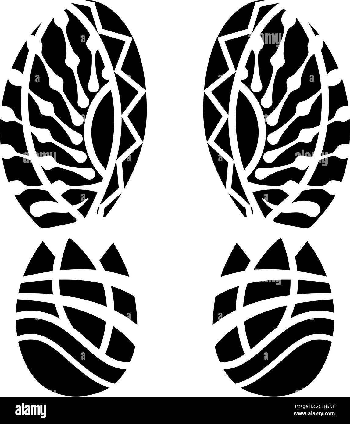 Shoe Outsole Imprint Design Vector Art Illustration Stock Vector Image ...