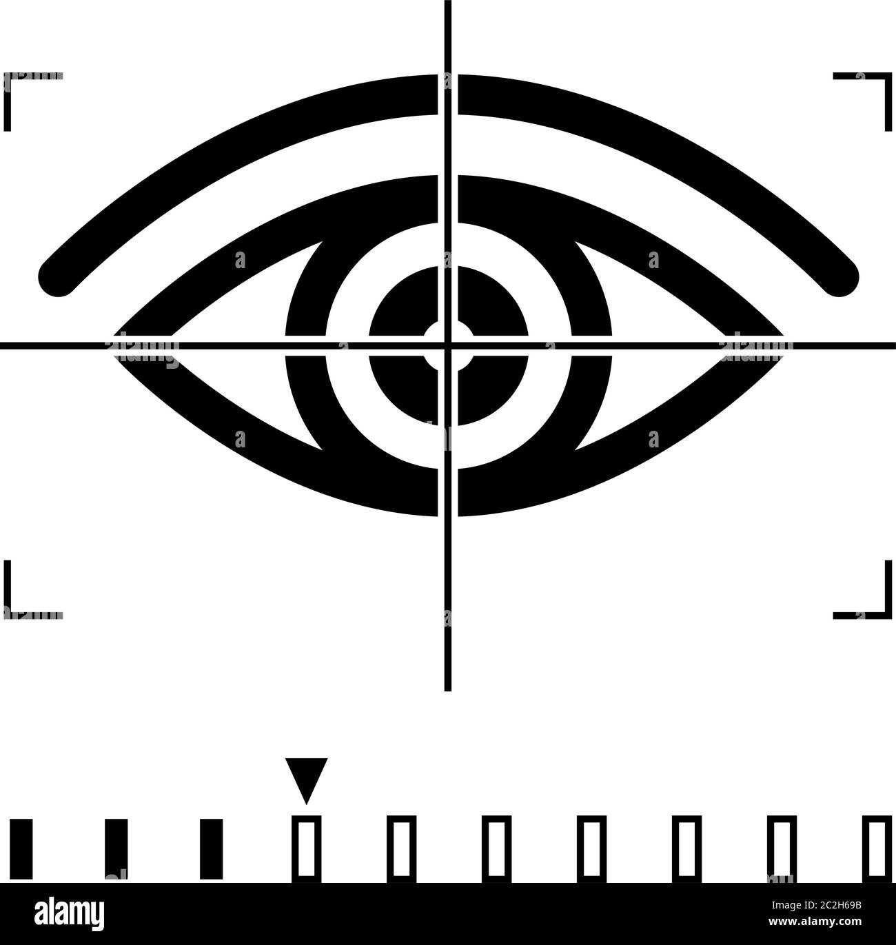 Eye scanner Black and White Stock Photos & Images - Alamy