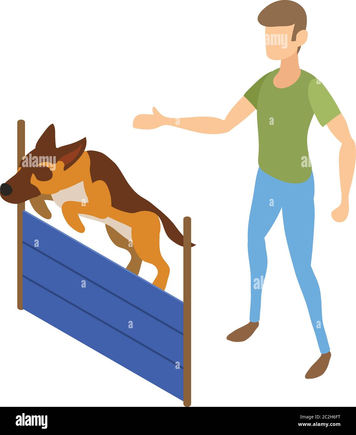 Dog jump wall icon. Isometric of dog jump wall vector icon for web ...